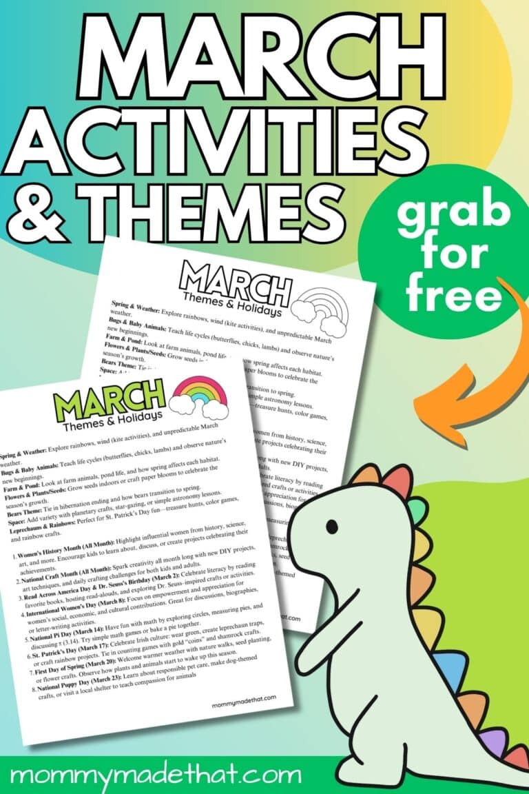March Themes & Holidays