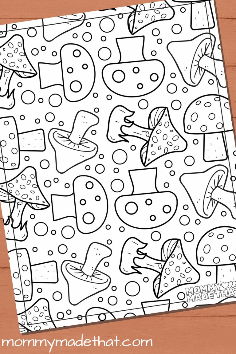 Gorgoues Mushroom Coloring Pages (Lot of Free Printables!)