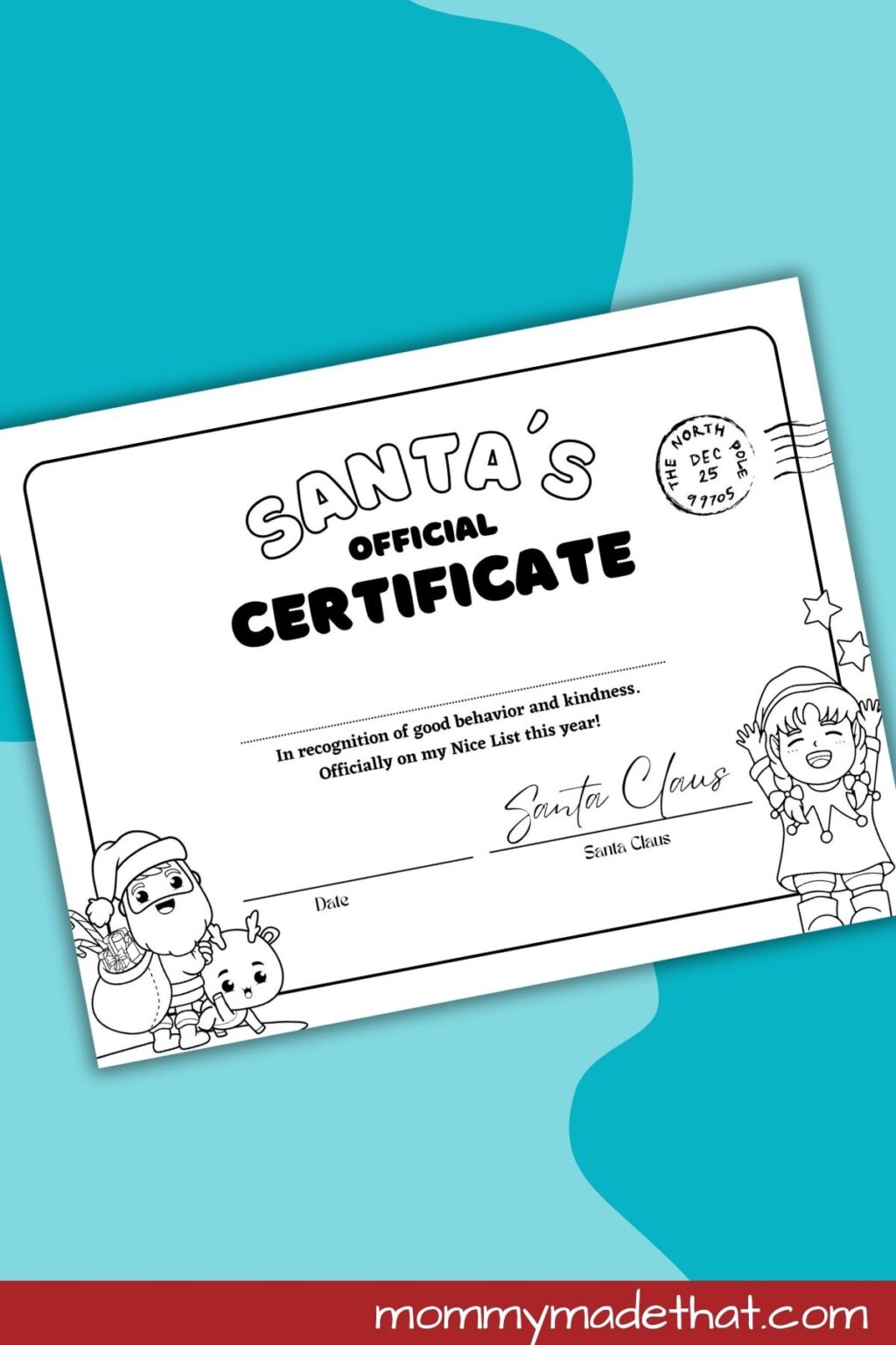 Make Their Day Magical with a Free Printable Nice List Certificate!