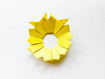 Easy Origami Sunflower (Step by Step Tutorial)