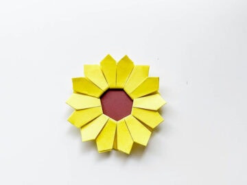 Easy Origami Sunflower (Step by Step Tutorial)