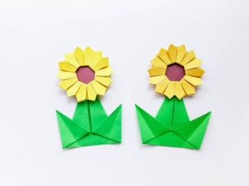 Easy Origami Sunflower (Step by Step Tutorial)