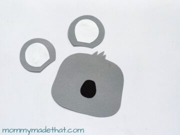 Paper Bag Koala Craft (Free Puppet Template)
