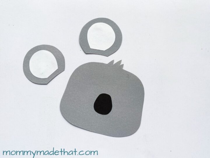 Paper Bag Koala Craft (Free Puppet Template)