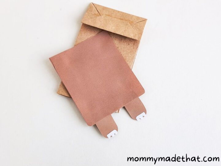 Paper Bag Sloth Craft (Free Printable Template)