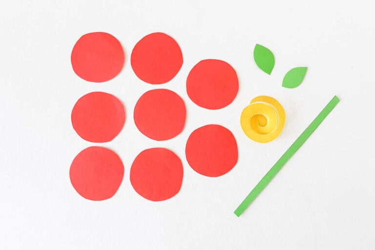 Paper Flower Bookmarks (Free Printable Template)