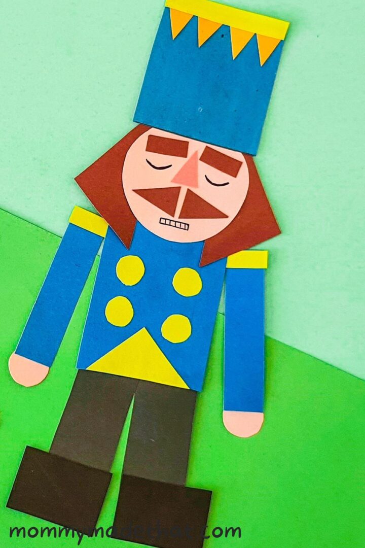 Paper Nutcracker Craft (With Free Template)