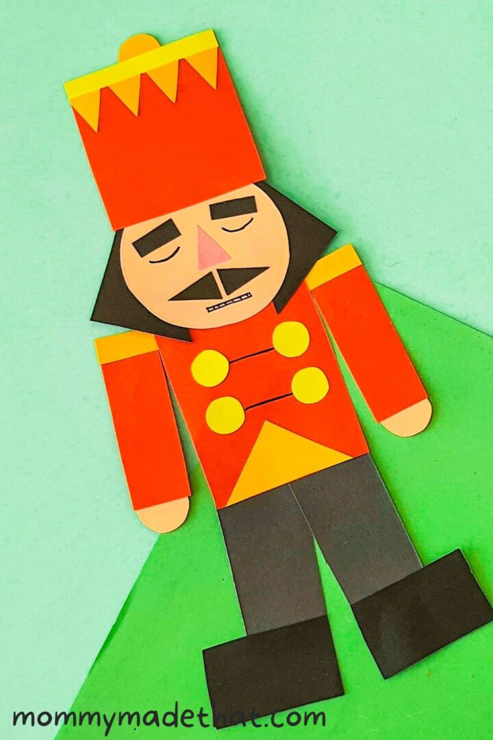 Paper Nutcracker Craft (With Free Template)