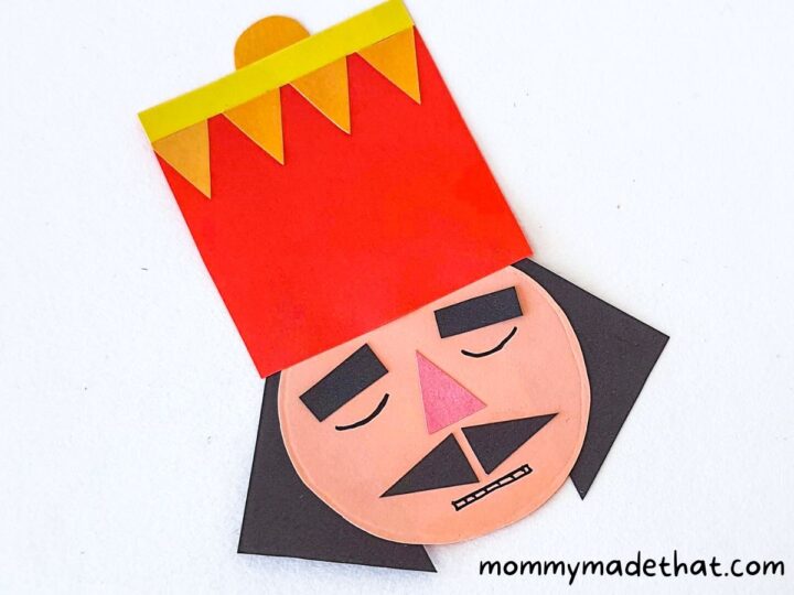 Paper Nutcracker Craft (With Free Template)