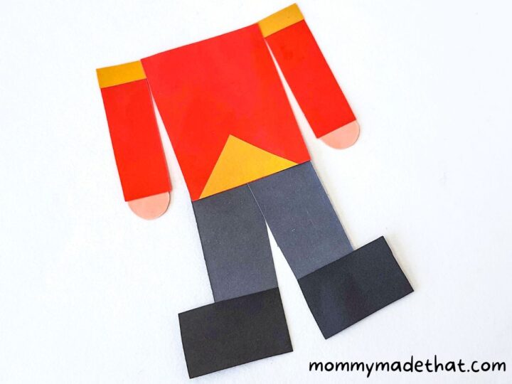 Paper Nutcracker Craft (With Free Template)