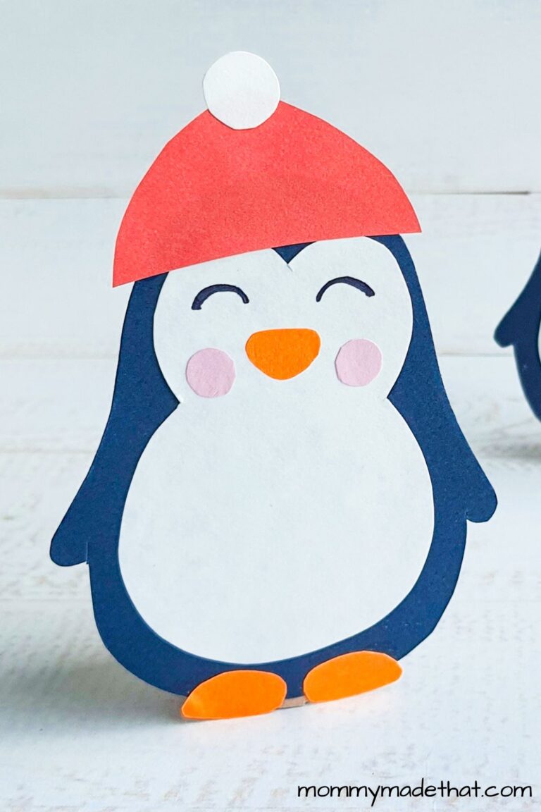 Paper Penguin Craft (With Free Printable Template)