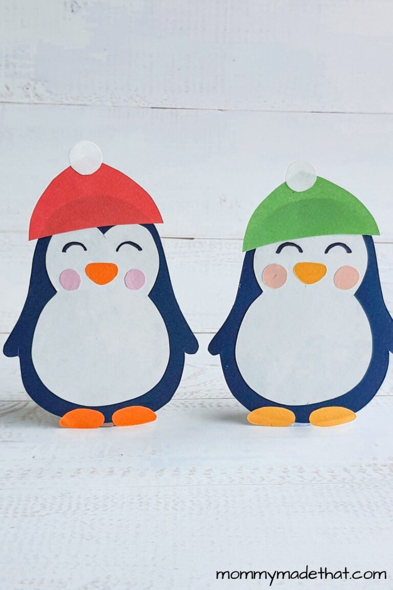Paper Penguin Craft (With Free Printable Template)