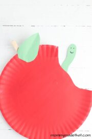 Paper Plate Apple Craft for Kids