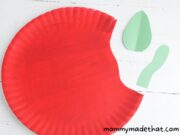 Paper Plate Apple Craft for Kids