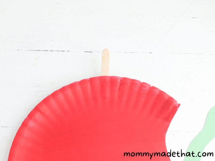 Paper Plate Apple Craft for Kids