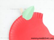 Paper Plate Apple Craft for Kids
