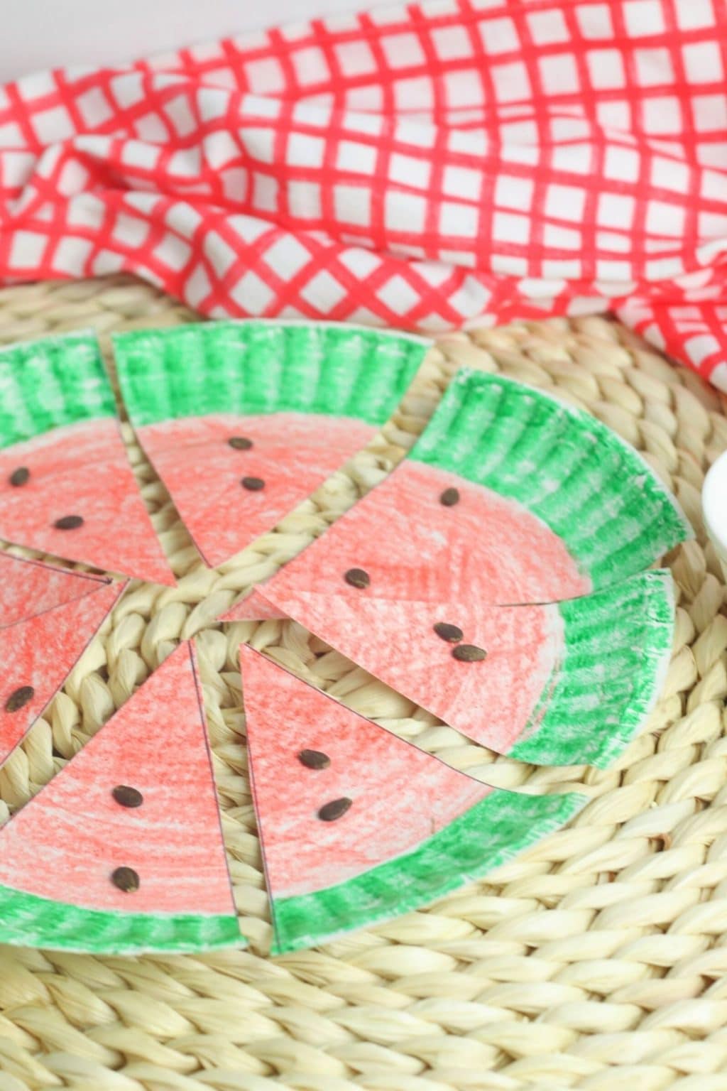 Paper Plate Watermelon Craft (+Creative Activity for Kids)
