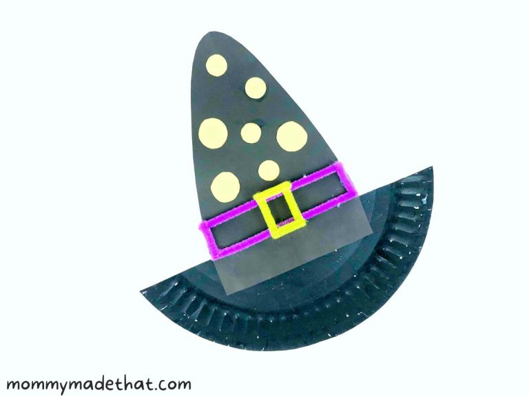 Cute Paper Plate Witch Hat Craft (Super Easy!)