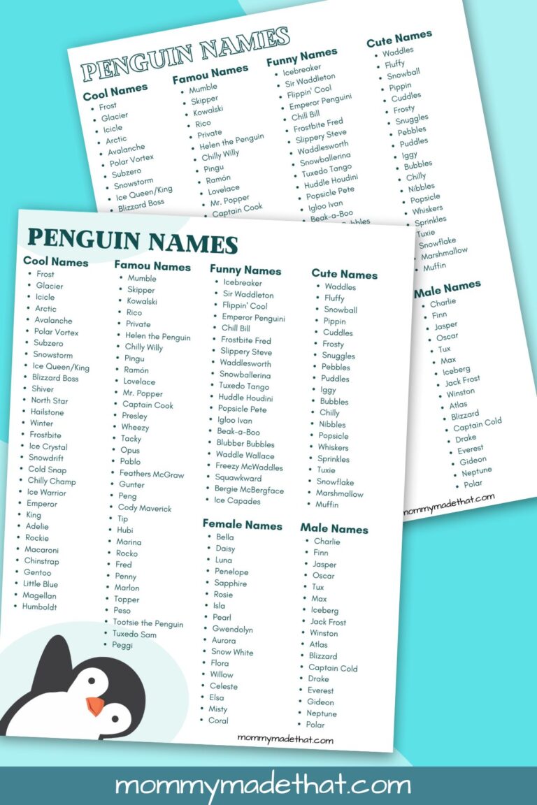100+ of the Best Penguin Names