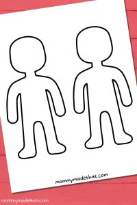 Person Outline and Templates (Lots of Free Printables!)