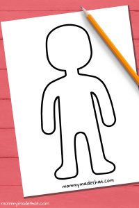 Person Outline and Templates (Lots of Free Printables!)