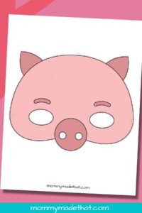 Pig Mask Template (Free Printables!)
