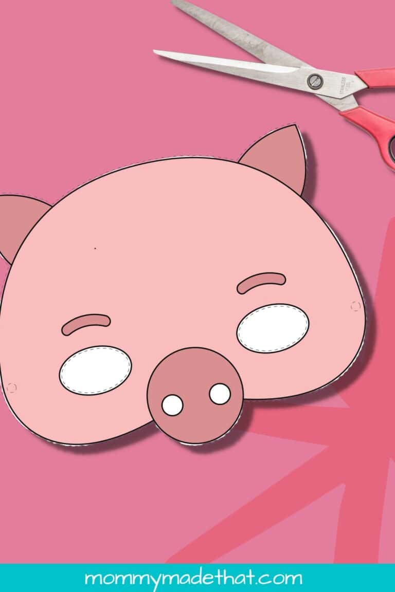 Pig Mask Template (Free Printables!)