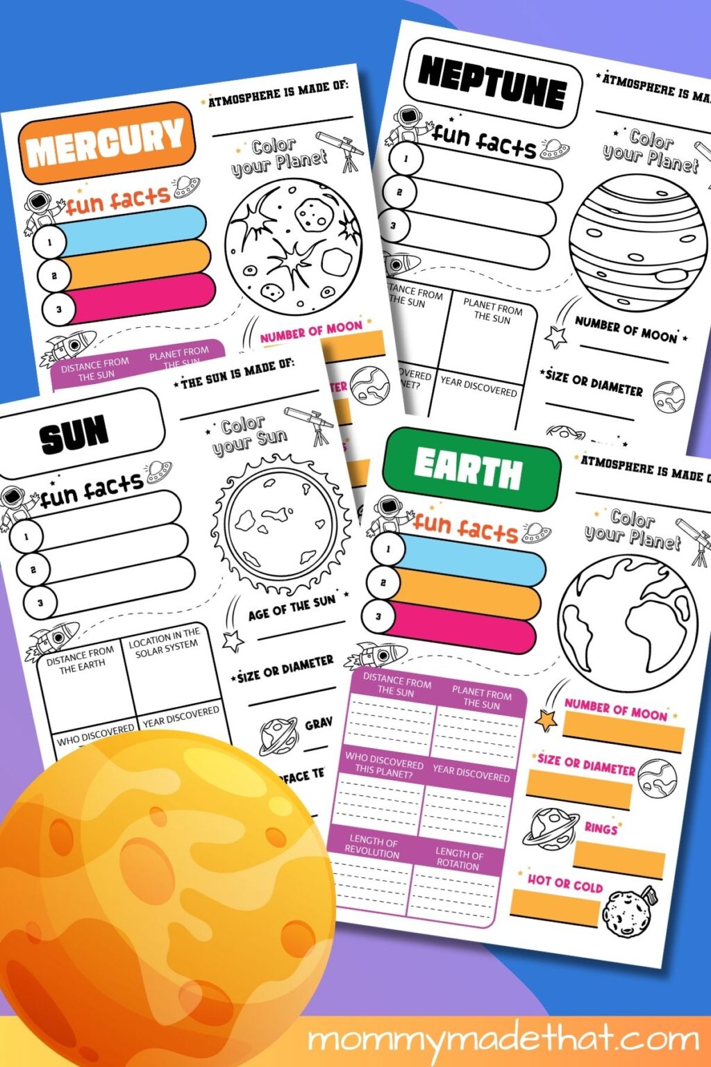 Planet Report Worksheets (Free Printables)