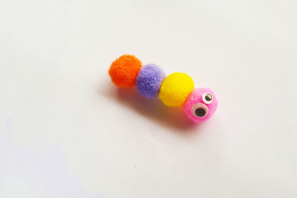 Pom Pom Caterpillar Craft
