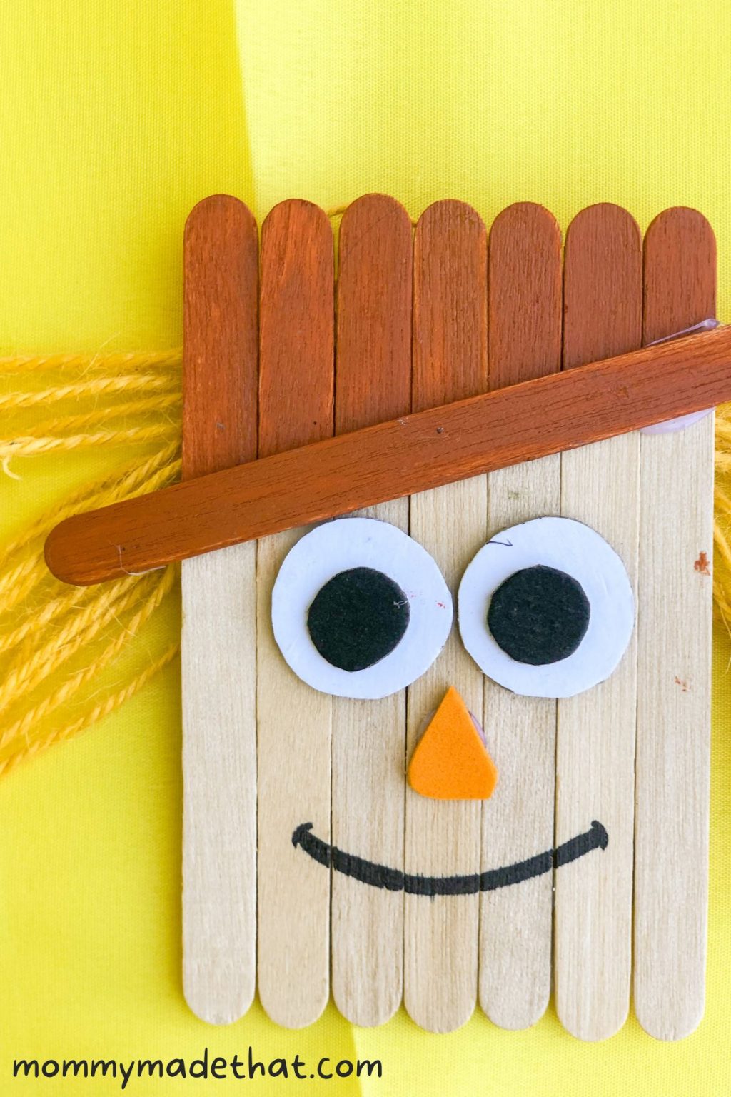 Popsicle Stick Scarecrow Craft