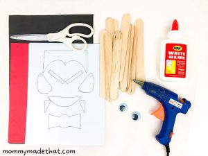 Popsicle Stick Vampire Craft