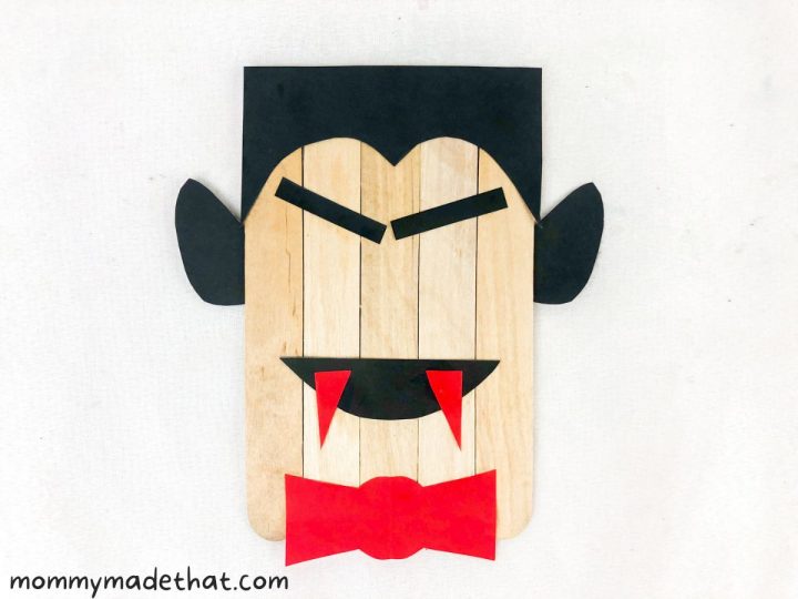 Popsicle Stick Vampire Craft