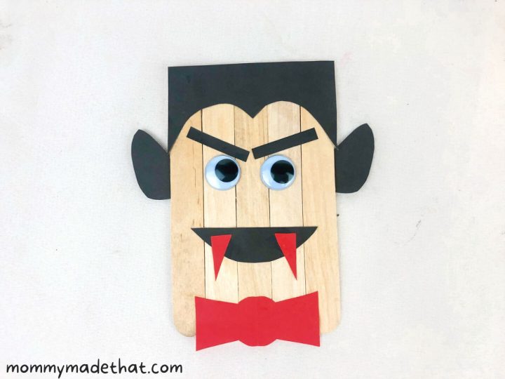 Popsicle Stick Vampire Craft