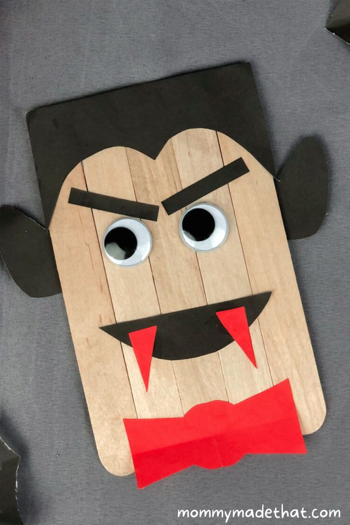 Popsicle Stick Vampire Craft