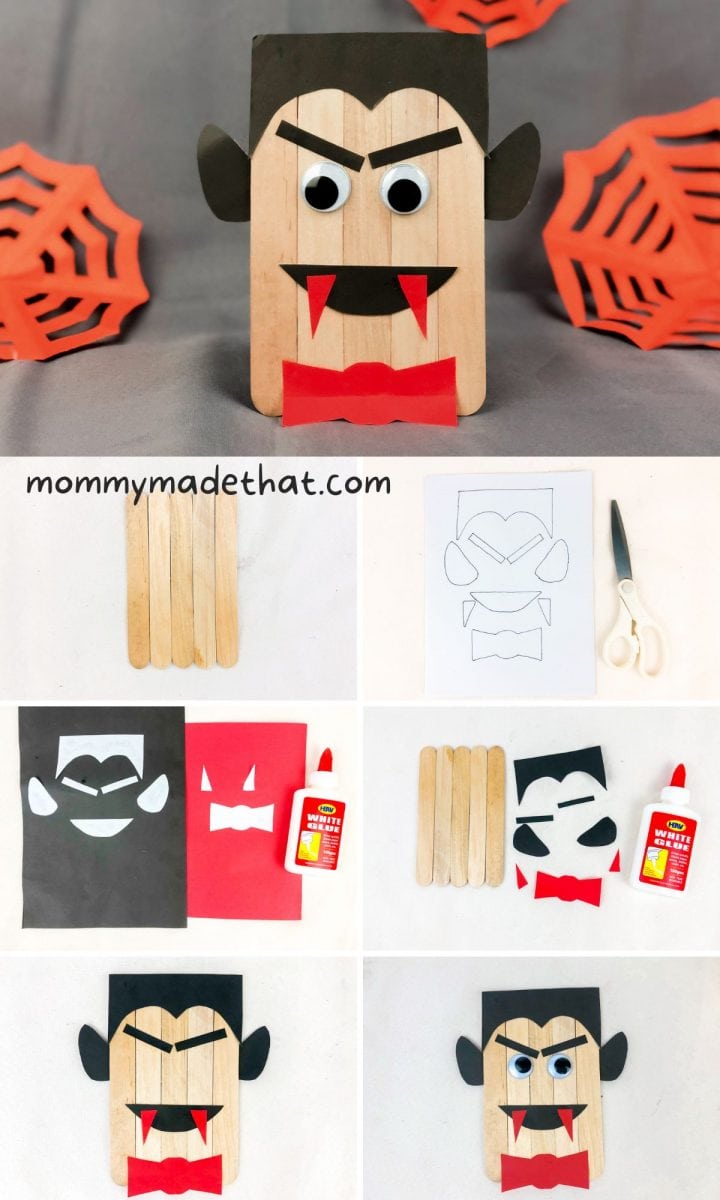 Popsicle Stick Vampire Craft