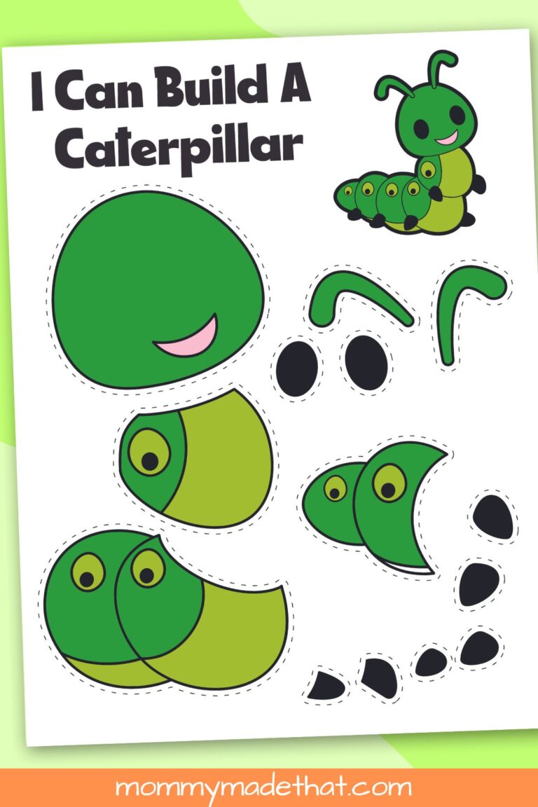 🐛 Printable Caterpillar Craft (With Free Template)