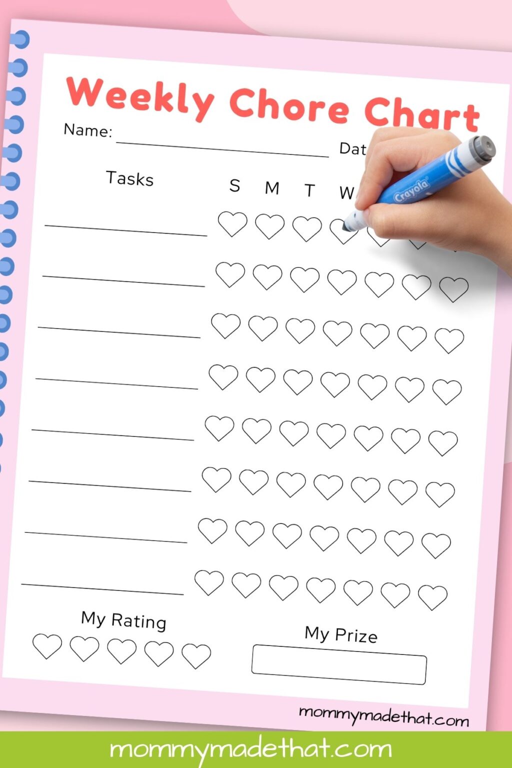 31 Free Printable Chore Charts (Lots of Fun & Cute Charts!)