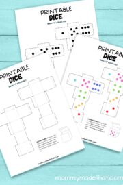 Printable Dice Template (How to Make Paper Dice)