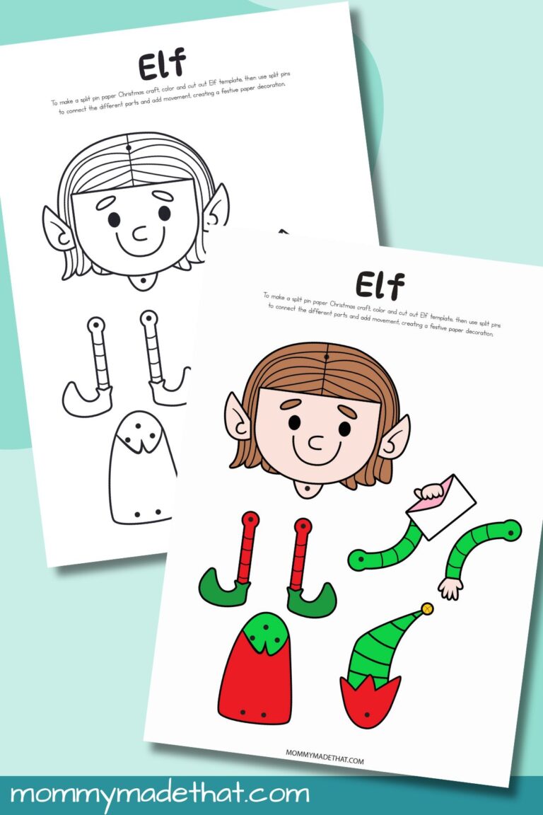 Create Your Own Moveable Elf Craft – Fun with Split Pins!