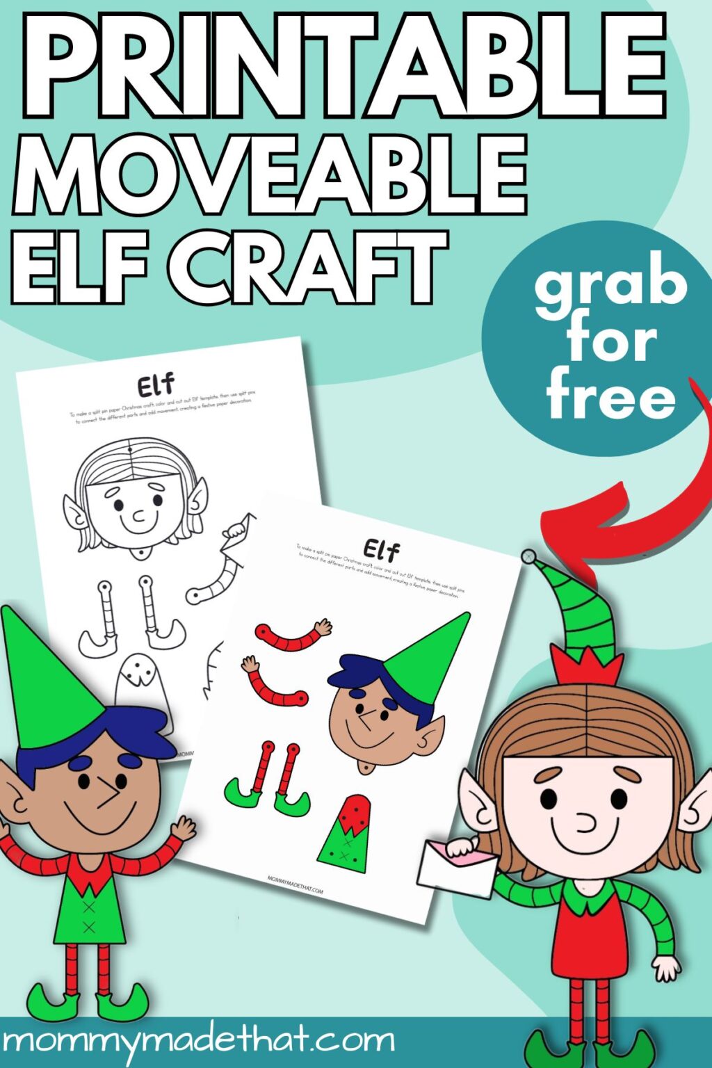 Create Your Own Moveable Elf Craft – Fun with Split Pins!