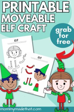 Create Your Own Moveable Elf Craft – Fun with Split Pins!