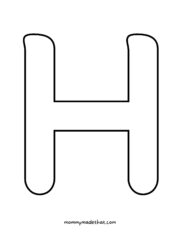 Printable Letter H (Grab the Free Template!)