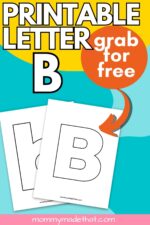 Printable Letter B (Free Template!)