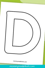 Printable Letter D (Grab the Free Template!)