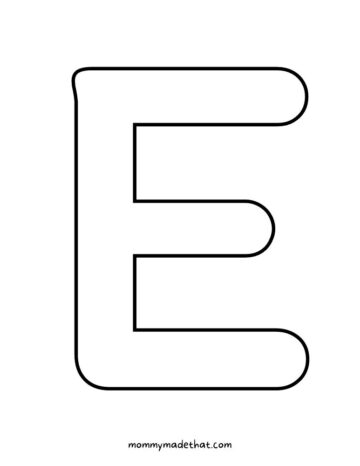 Printable Letter E (Grab the Free Templates!) Printable Letter E (Grab the Free Templates!)