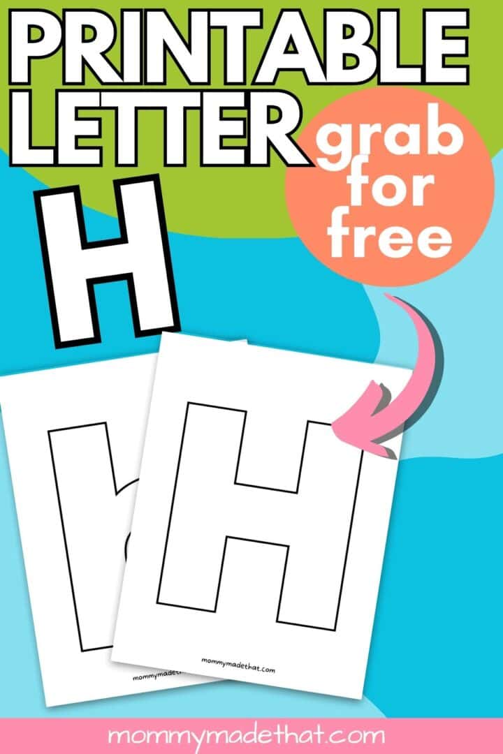 Printable Letter H (Grab the Free Template!)