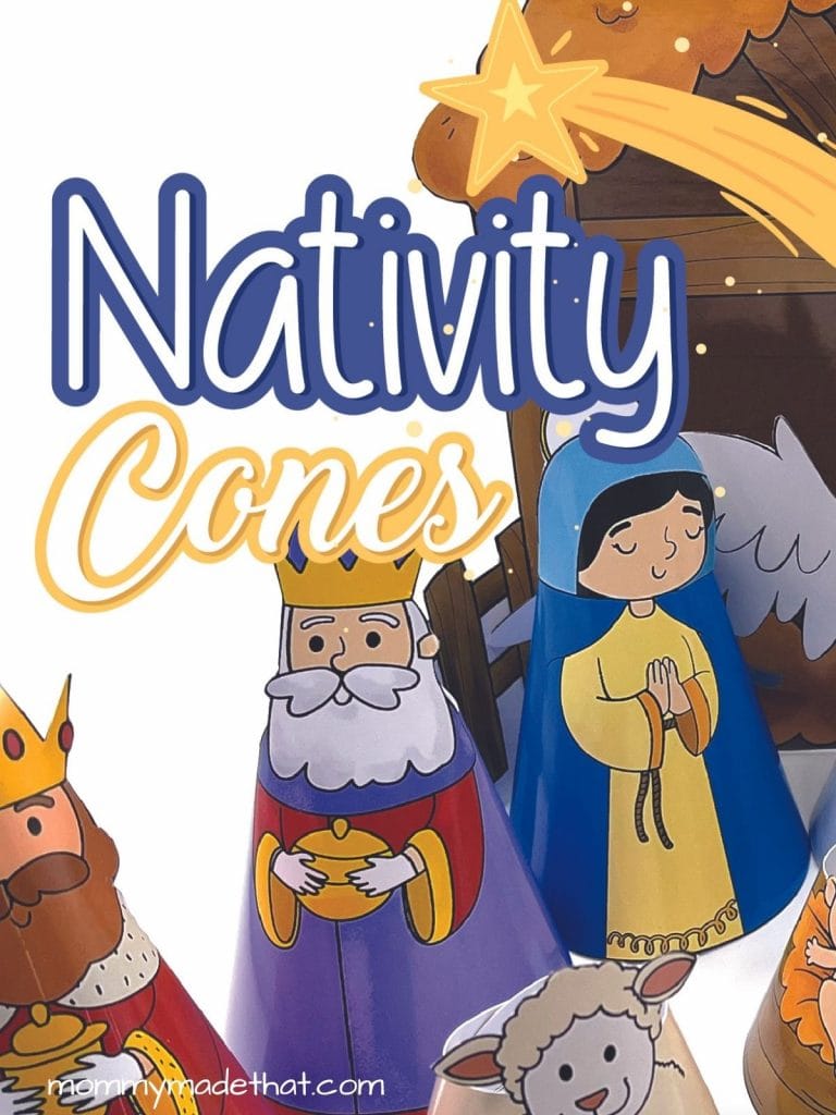 Free Printable Nativity Scene (Super Cute 3D Scene!)