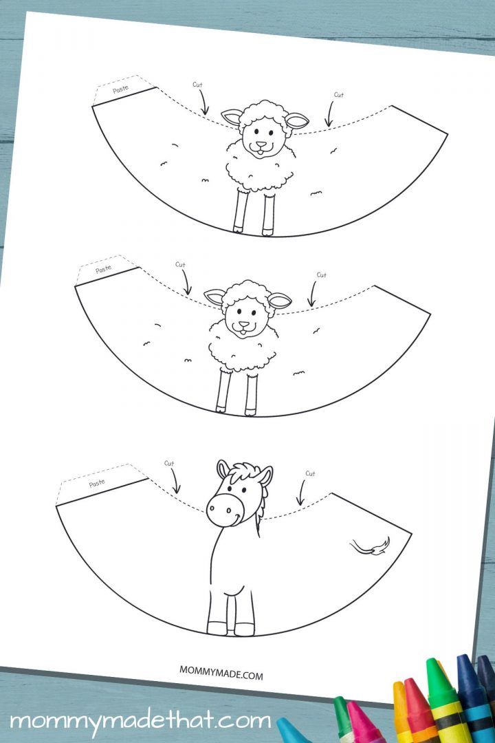 Free Printable Nativity Scene (Super Cute 3D Scene!)