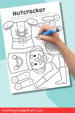 Nutcracker Split Pin Craft (Free Printable)