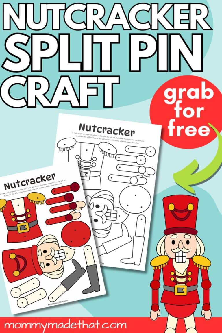 Nutcracker Split Pin Craft (Free Printable)